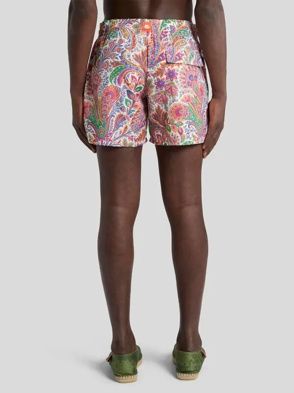 Etro Paisley Print Swim Shorts