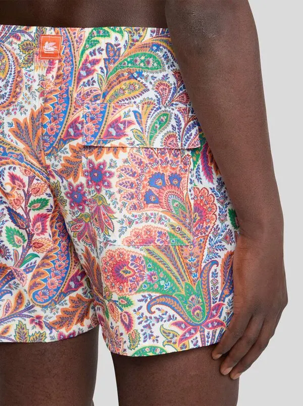 Etro Paisley Print Swim Shorts