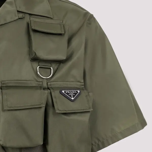 Prada Short-sleeved Re-nylon Shirt - Green
