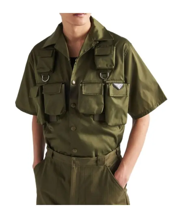 Prada Short-sleeved Re-nylon Shirt - Green