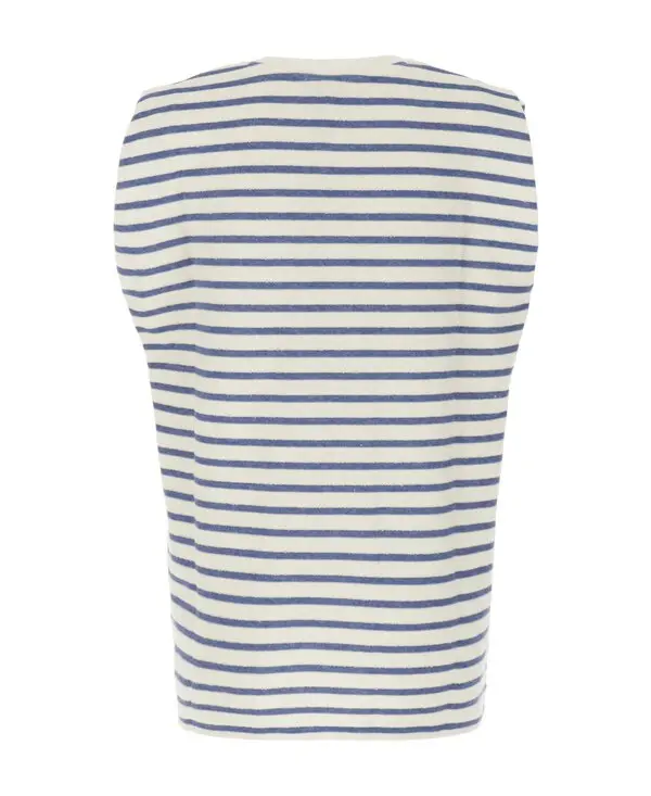 J.W.ANDERSON Striped Grape Towelling Tank Top