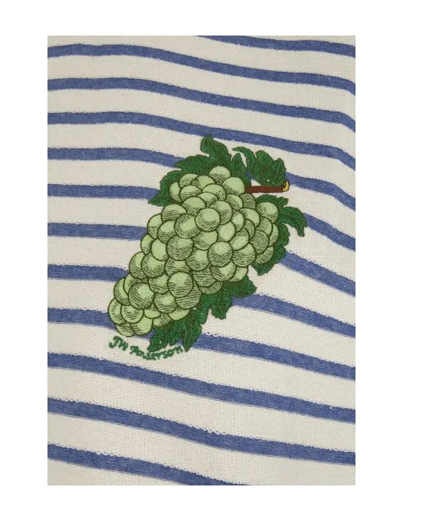 J.W.ANDERSON Striped Grape Towelling Tank Top
