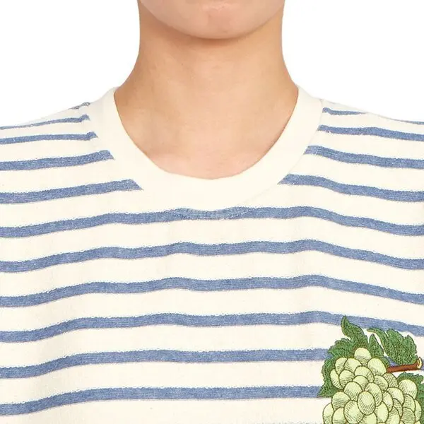 J.W.ANDERSON Striped Grape Towelling Tank Top