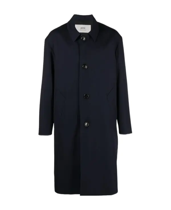 Ami Single-breasted Wool Coat
