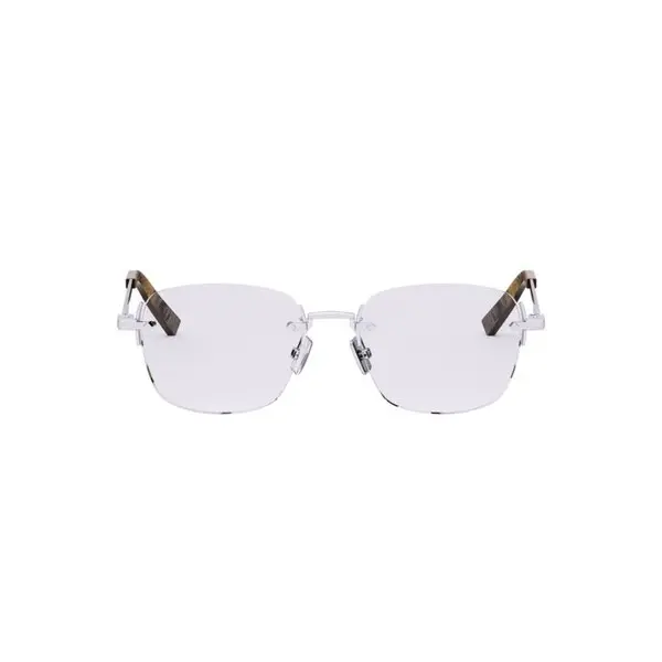 Dior Square Rimless Eyeglasses With Engraved Details