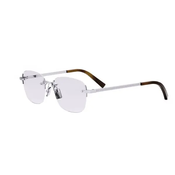 Dior Square Rimless Eyeglasses With Engraved Details