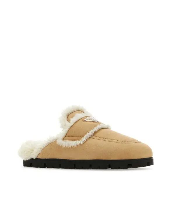 Prada Shearling Slippers - Hazel