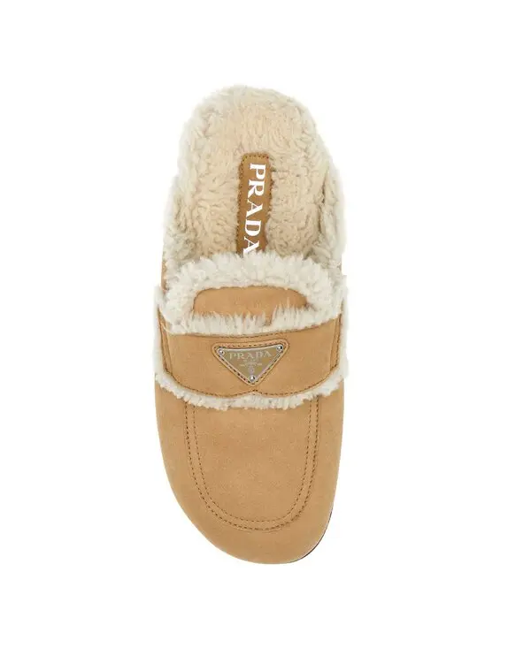 Prada Shearling Slippers - Hazel