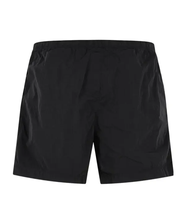 C.P. COMPANY Logo Patch Swim Shorts - Black