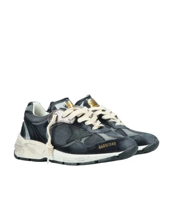GOLDEN GOOSE Star Patch Lace-up Sneakers - Blue