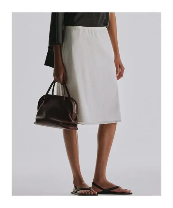 THE ROW Ivera Chiffon Pencil Skirt - White