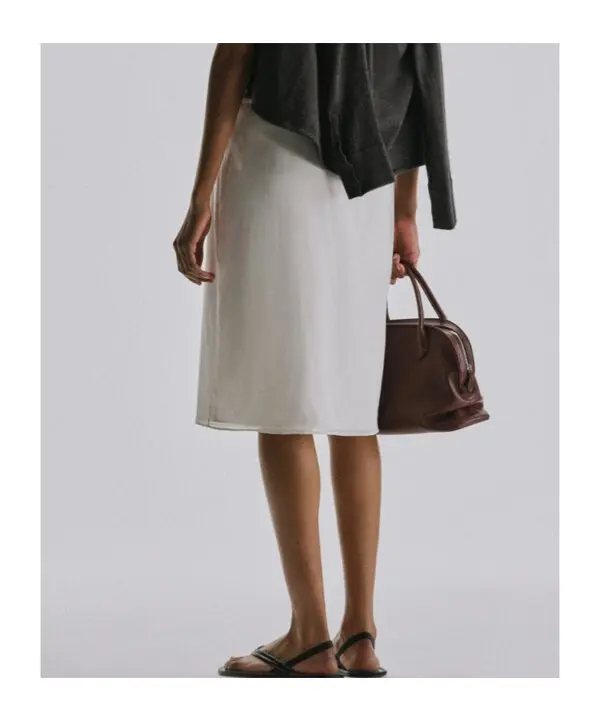 THE ROW Ivera Chiffon Pencil Skirt - White