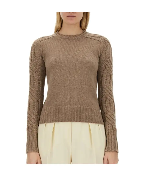 Max Mara Round Neck Long Sleeve Sweater