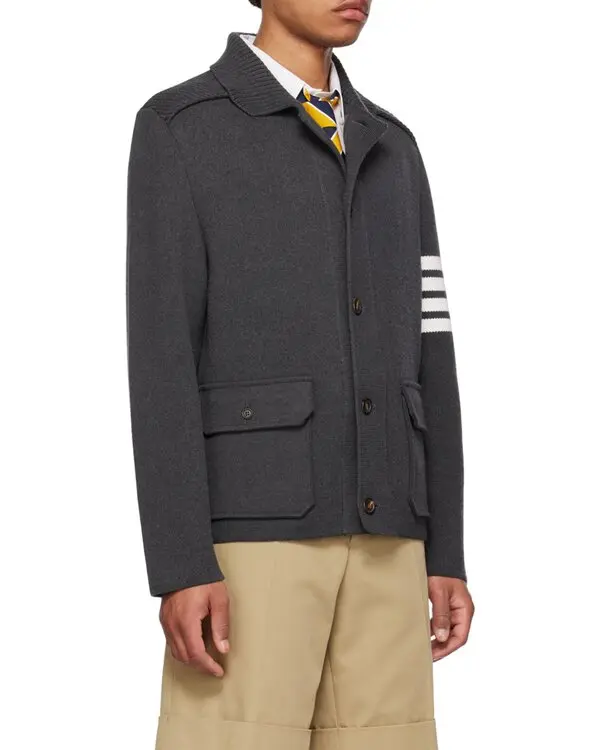 Thom Browne 4-bar Collared Jacket