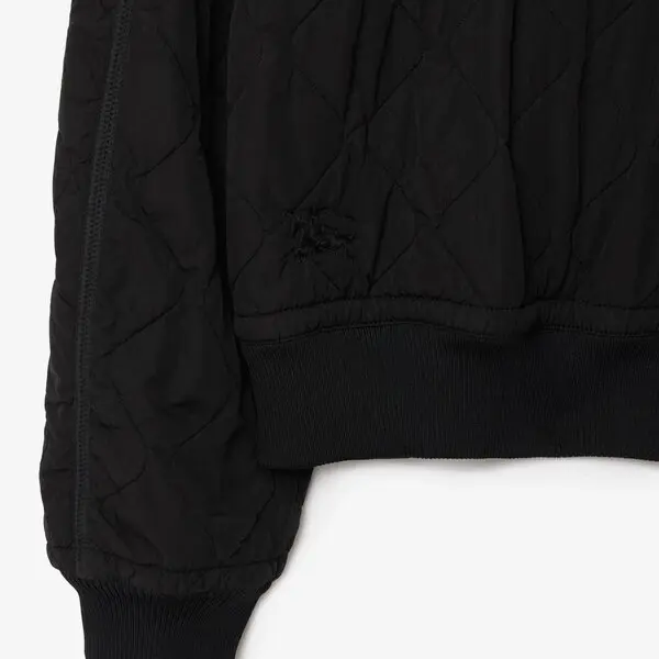 Burberry Quilted Bomber Jacket With Stand Collar