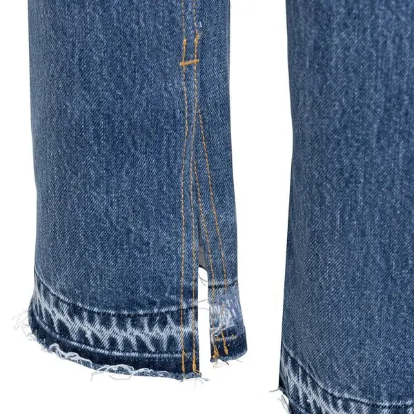 RE/DONE High-rise Skinny Jeans With Raw Edge Hem And Inner Slits