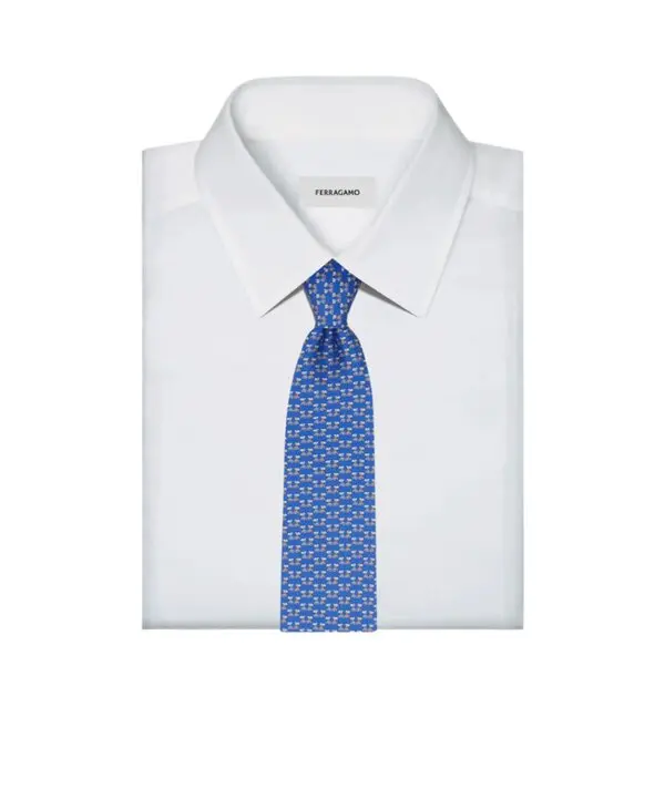 FERRAGAMO Terrier Printed Neck Tie