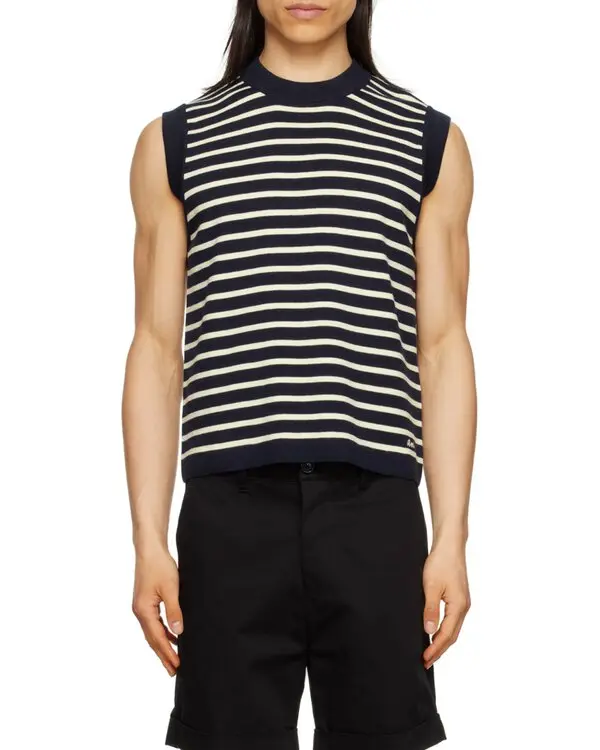 Ami Striped Merino Wool Vest