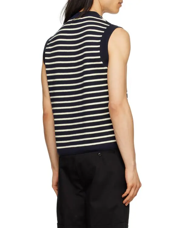Ami Striped Merino Wool Vest