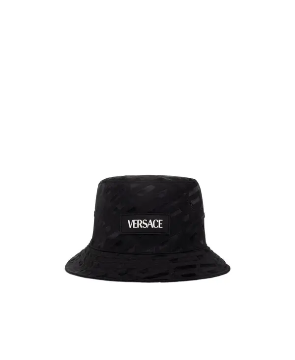 Versace La Greca Bucket Hat - Black