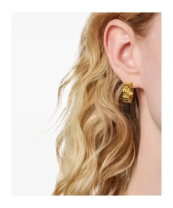 Versace Greca Hoop Earrings