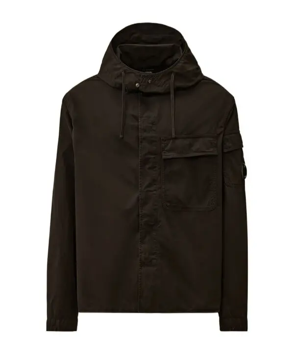 C.P. COMPANY Flap-pocket Hooded Jacket - Black