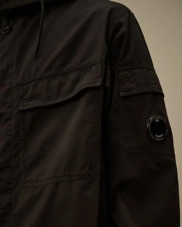 C.P. COMPANY Flap-pocket Hooded Jacket - Black