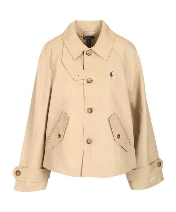 Polo Ralph Lauren Buttoned Short Jacket - Beige