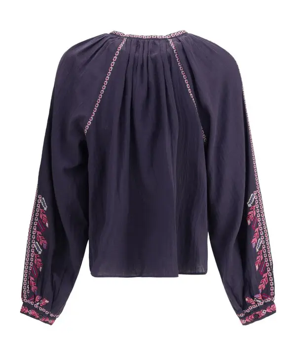 Isabel Marant Étoile Embroidered Long Sleeve Shirt