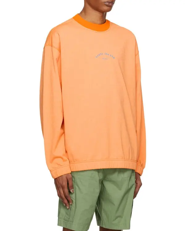 Stone Island Logo-print Long-sleeve Sweatshirt