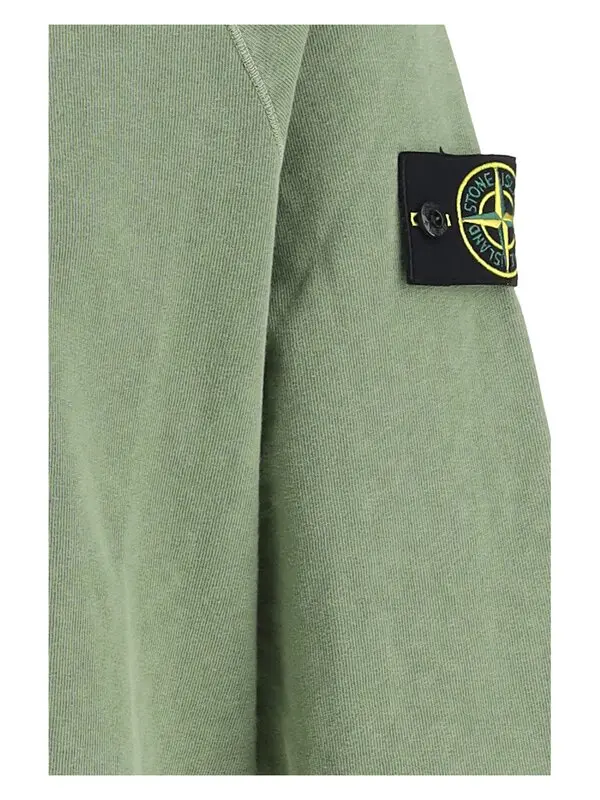 Stone Island Compass Patch Hoodie - Sage