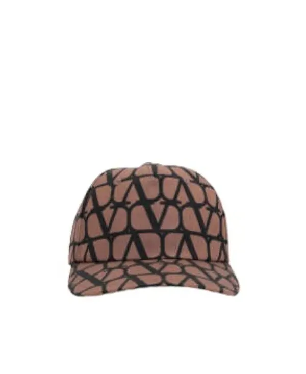 Valentino Garavani All-over Logo Printed Baseball Cap - Brown