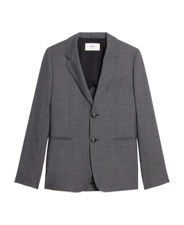 Ami Single-breasted Blazer - Gray