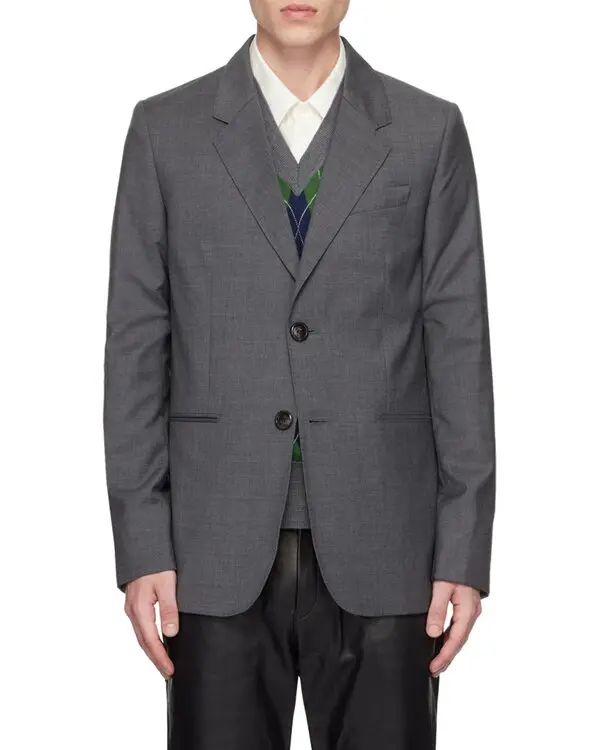 Ami Single-breasted Blazer - Gray