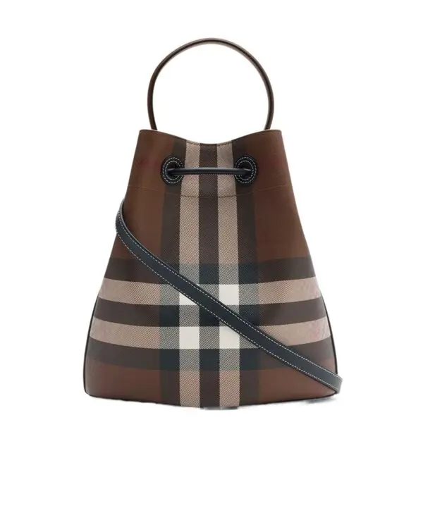 Burberry Small Check Bucket Bag