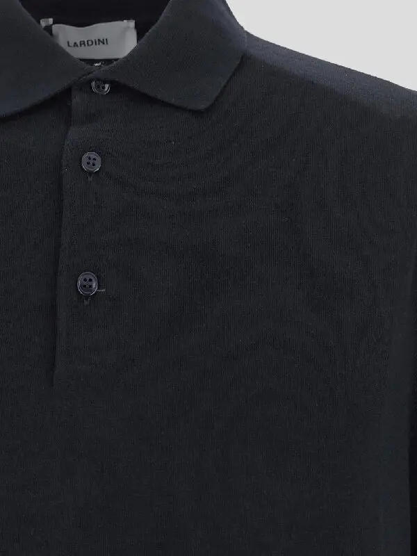 LARDINI Logo-embroidered Cotton Polo Shirt