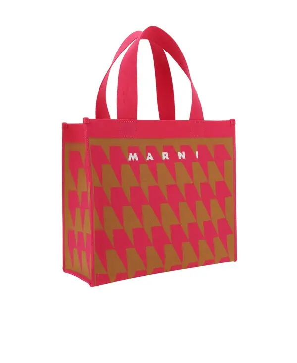 Marni Geometric Pattern Tote Bag