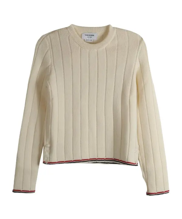 Thom Browne Long Sleeve Crew Neck Sweater