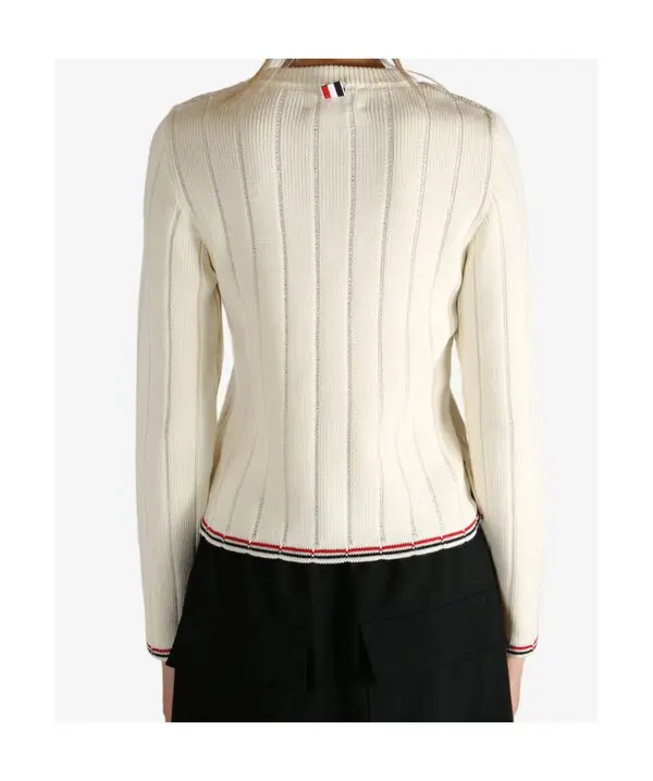 Thom Browne Long Sleeve Crew Neck Sweater