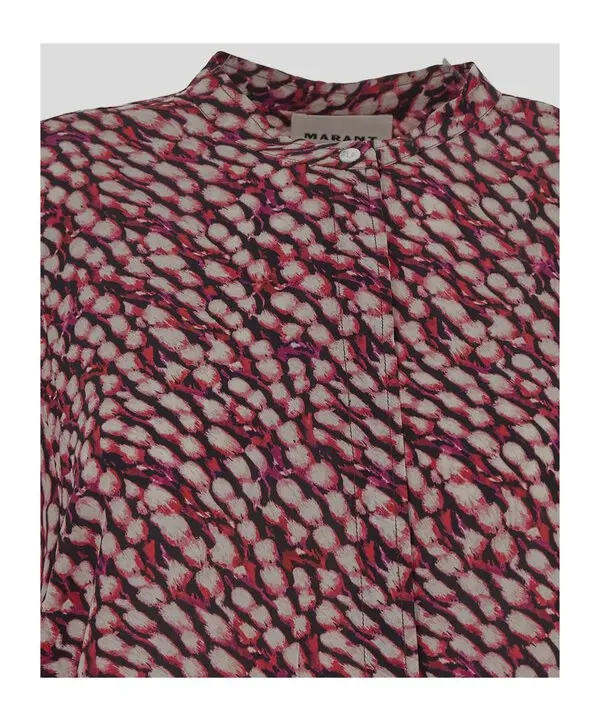 Isabel Marant Étoile Catchell Abstract Print Long-sleeved Shirt - Multicolor