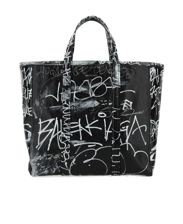 Balenciaga Graffiti Logo Tote Bag