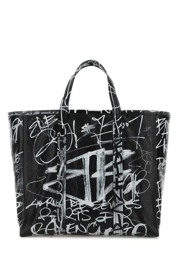 Balenciaga Graffiti Logo Tote Bag