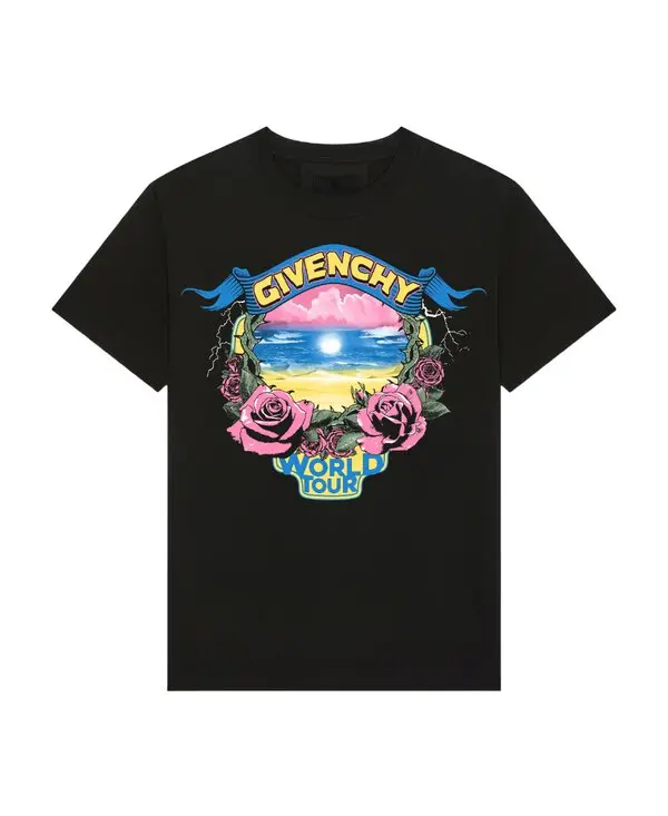 Givenchy World Tour Oversized T-shirt In Cotton