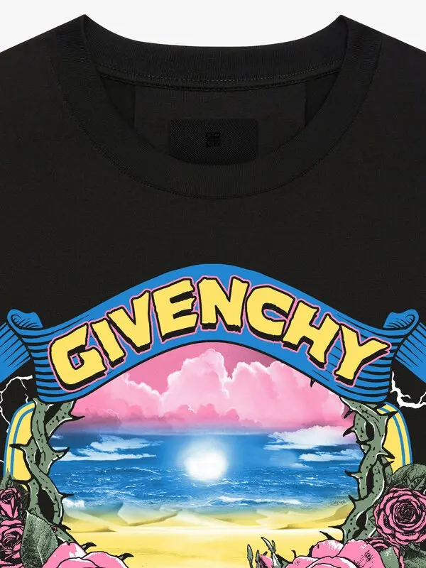 Givenchy World Tour Oversized T-shirt In Cotton