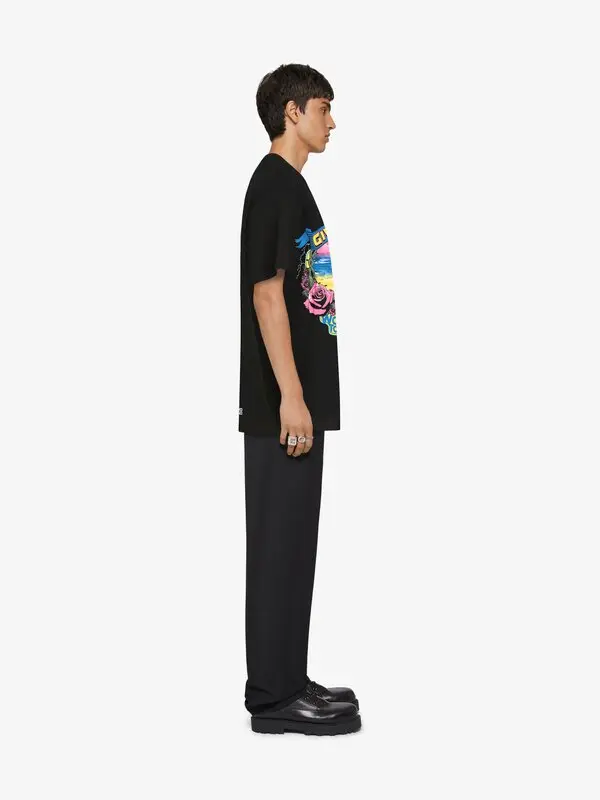 Givenchy World Tour Oversized T-shirt In Cotton