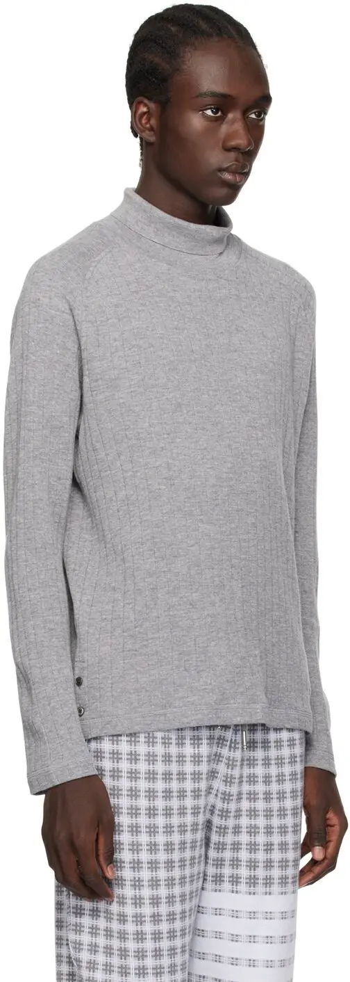 Thom Browne High-neck Long-sleeve Sweater