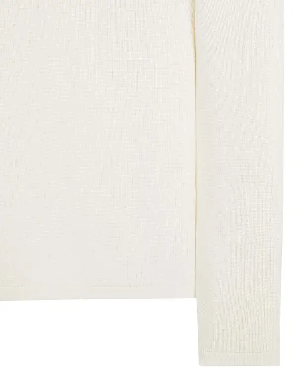 Stone Island Compass Badge Knitted Jumper - White