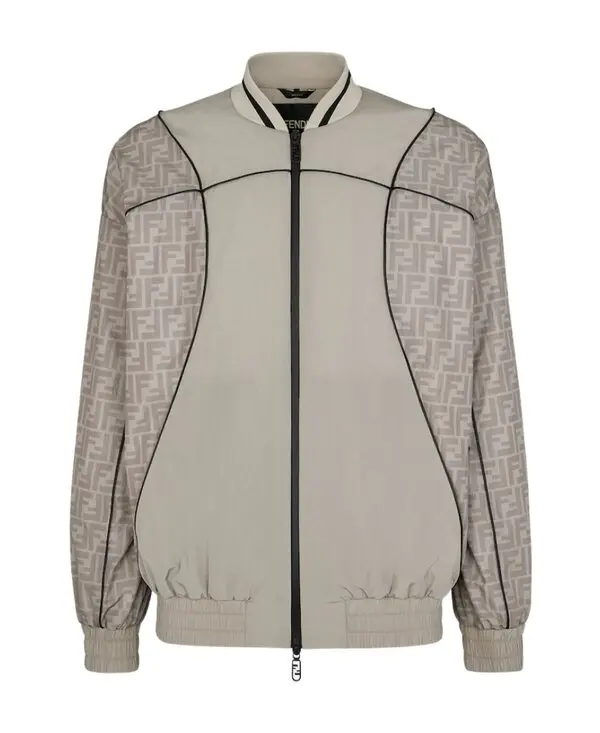Fendi Logo Printed Zip-up Jacket