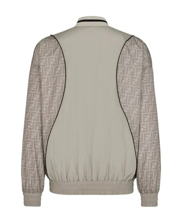 Fendi Logo Printed Zip-up Jacket