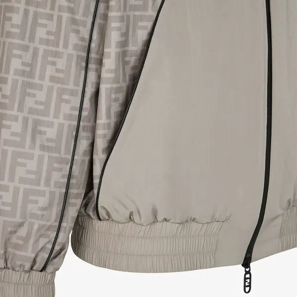 Fendi Logo Printed Zip-up Jacket